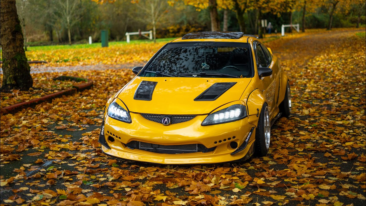 Widebody Metal Paint Yellow RSX TYPE S - YouTube