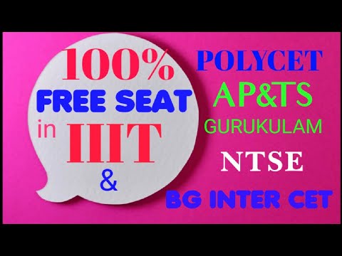 IIIT & POLYCET| NTSE | TS & AP GURUKULAMS ఏదైనా 100℅ FREE SEAT for ...