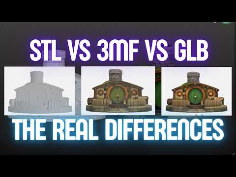 STL vs 3MF vs GLB | The Real Differences