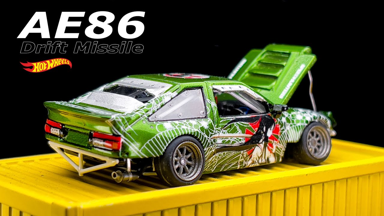 Toyota Sprinter Trueno AE86 Drift Missile Steering Hot Wheels Custom ...