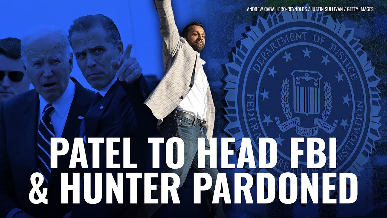 Kash Patel Tapped as FBI Director While Joe Pardons Hunter - YouTube
