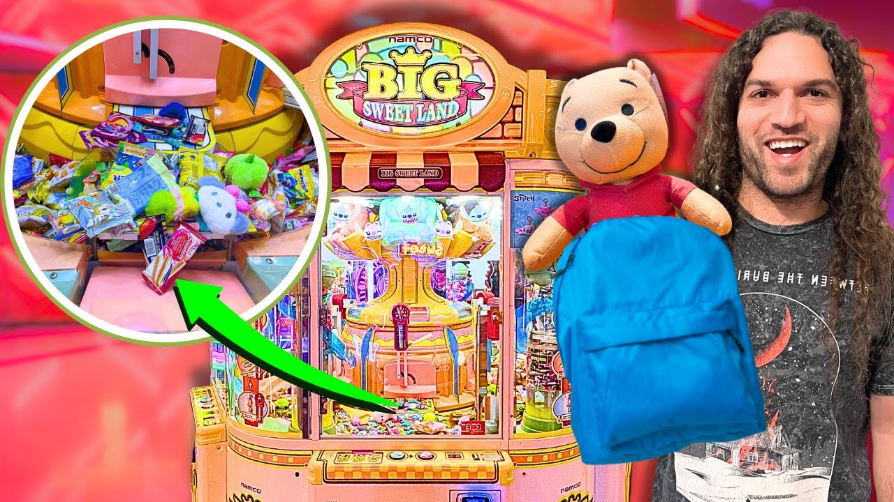 JACKPOT and Bag FULL of Prizes from Big Sweet Land Arcade Game! - YouTube