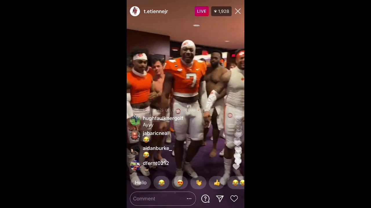 Clemson Tigers Hype In Locker Room After Win Against Boston College ...