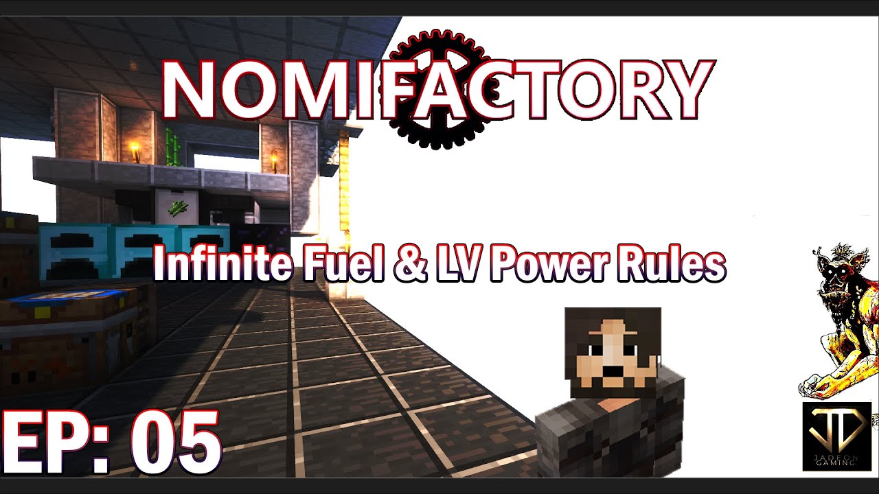 Infinite Fuel & LV Power Rules - JD Plays Nomifactory GTCEu - EP005 ...