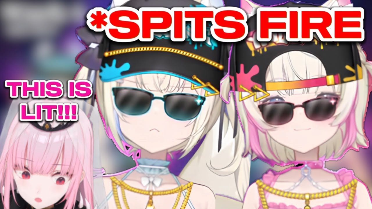 FuwaMoco spit fire against each other on an epic rap battle [Hololive ...