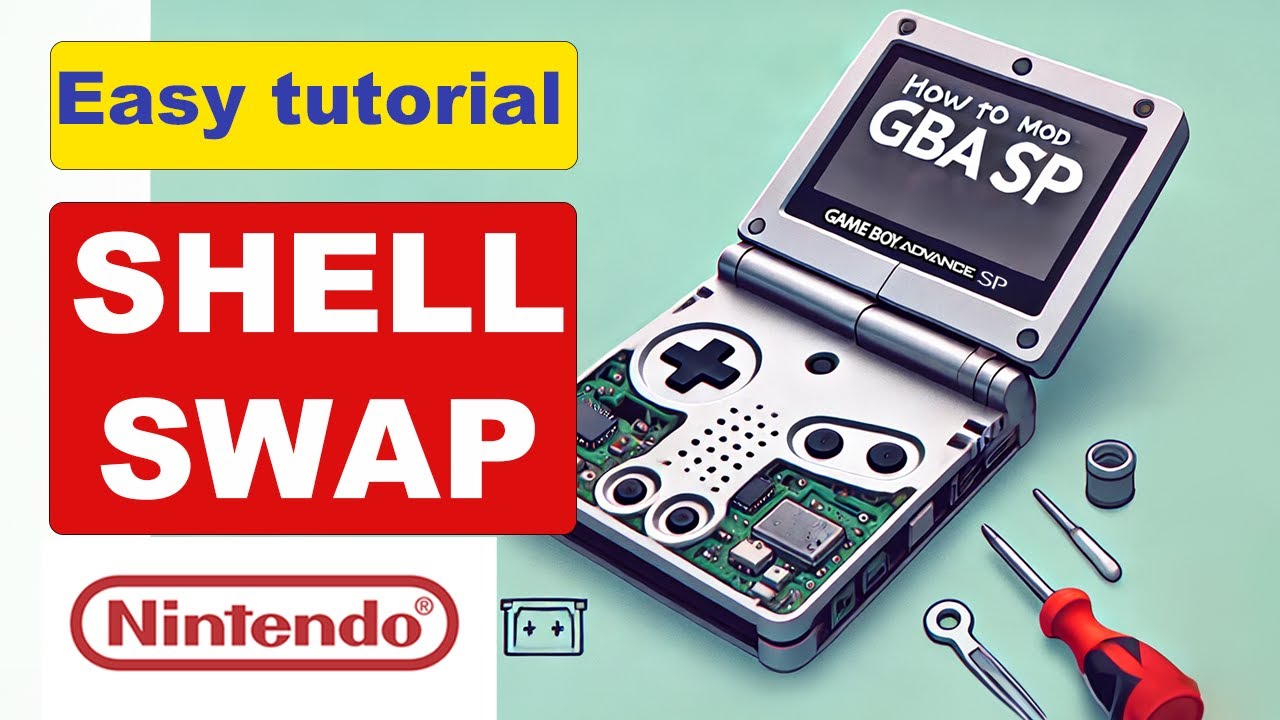 Game Boy Advance SP Shell Replacement | Easy Tutorial | Nintendo GBA SP ...