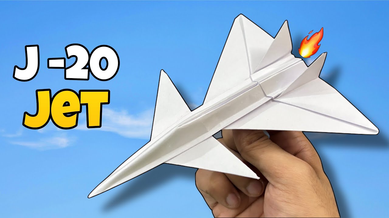 Easiest J-20 Paper Fighter Jet | How to Make a Paper Airplane | Paper ...