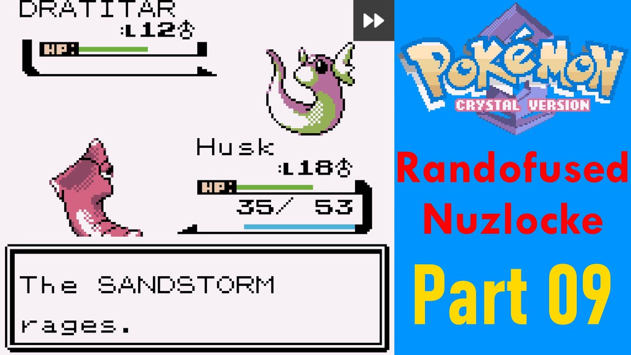 Pokémon Crystal, Randofused Nuzlocke - (Part 09) - The Rude Sandstorm ...