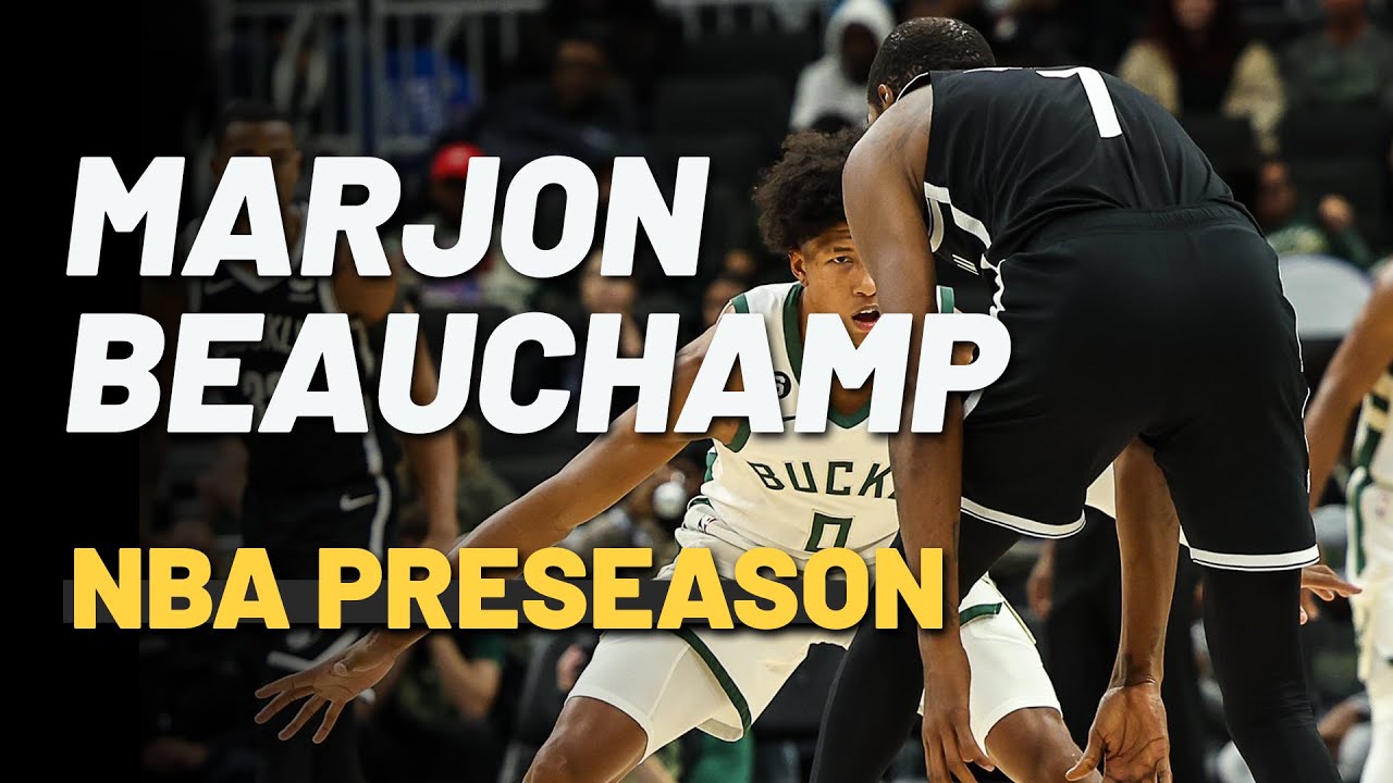 Marjon Beauchamp Milwaukee Bucks NBA Preseason Highlights - YouTube