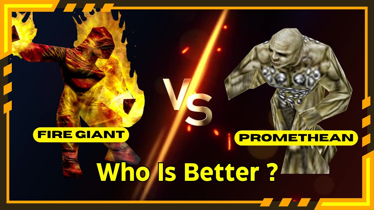 Fire Giant vs Promethean | Age of Mythology | The titans - YouTube