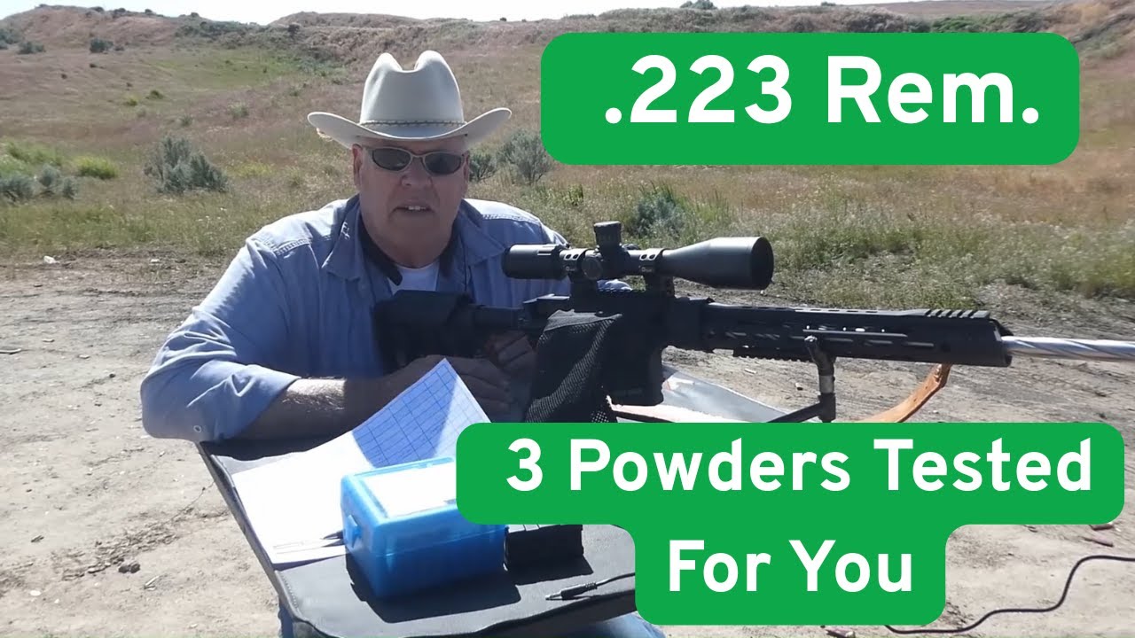 .223 Remington | 3 Powders Tested for You. - YouTube