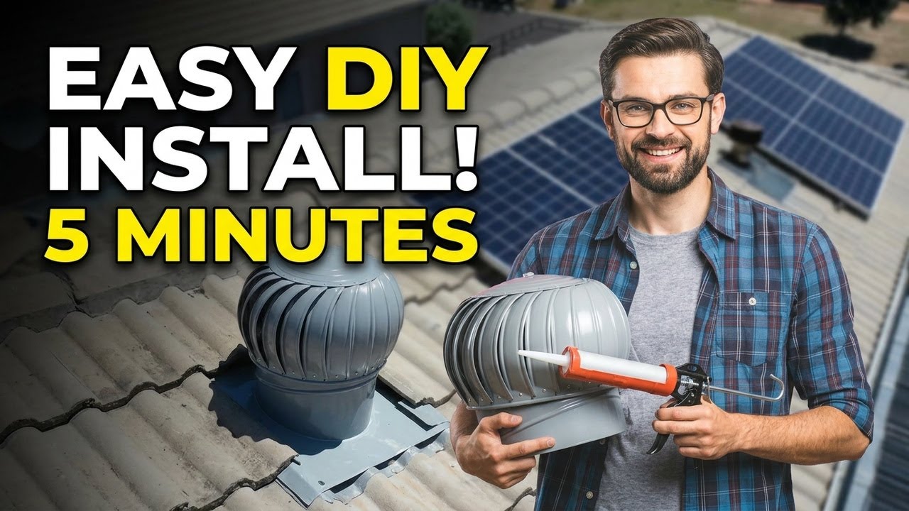 How To Install Roof Ventilator In Under 5 Minutes | WhirlyBird - YouTube