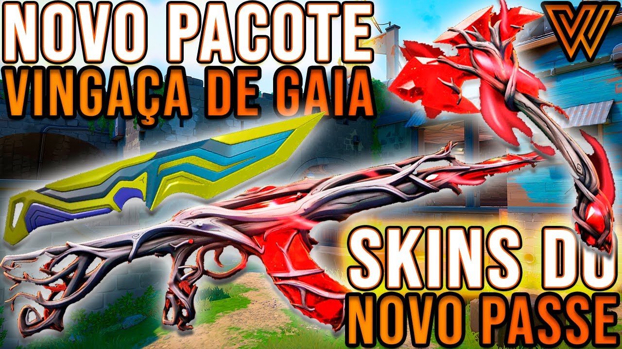 Novo Passe de Batalha & Pacote Vingança de Gaia no VALORANT | Skins ...