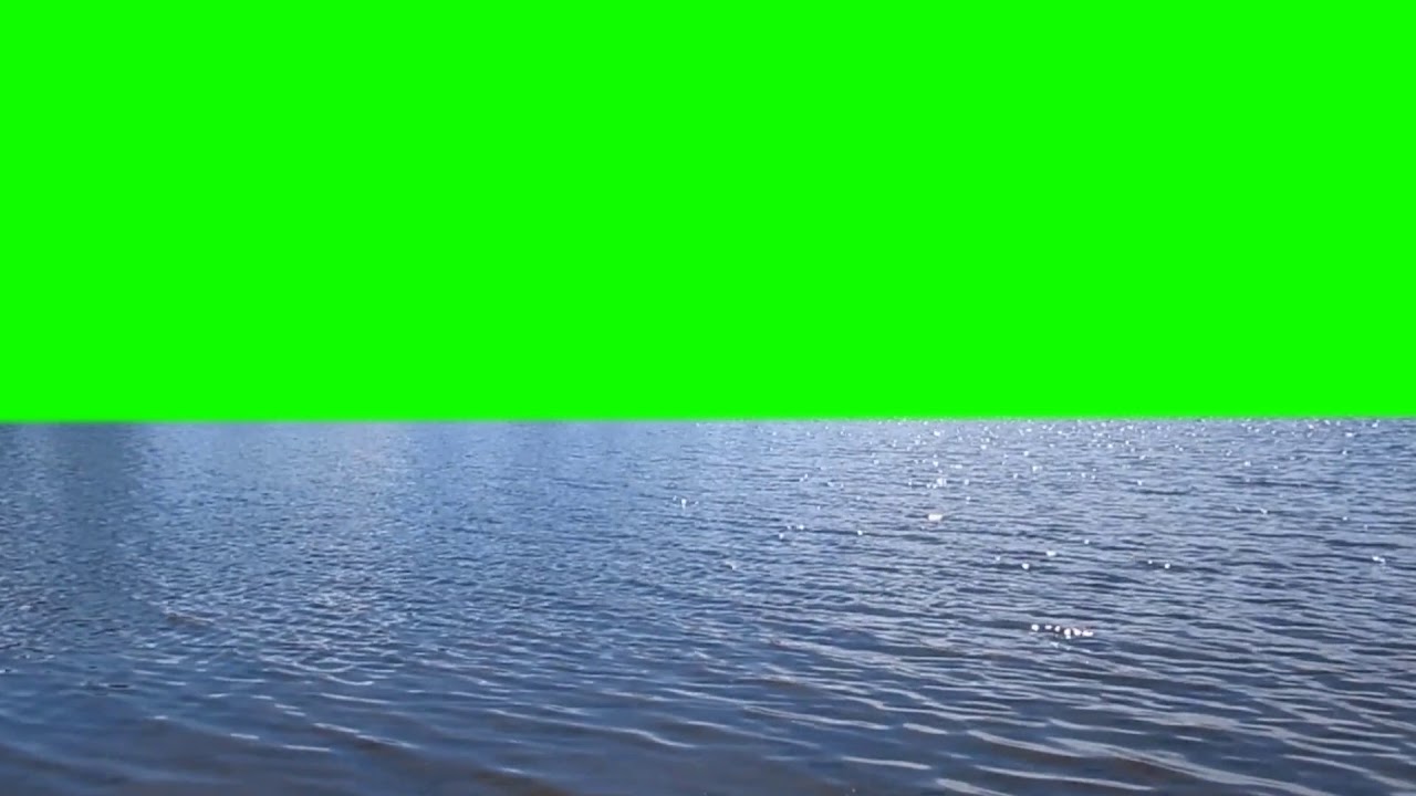 FREE HD Green Screen - LAKE WITH SMALL WAVES - YouTube