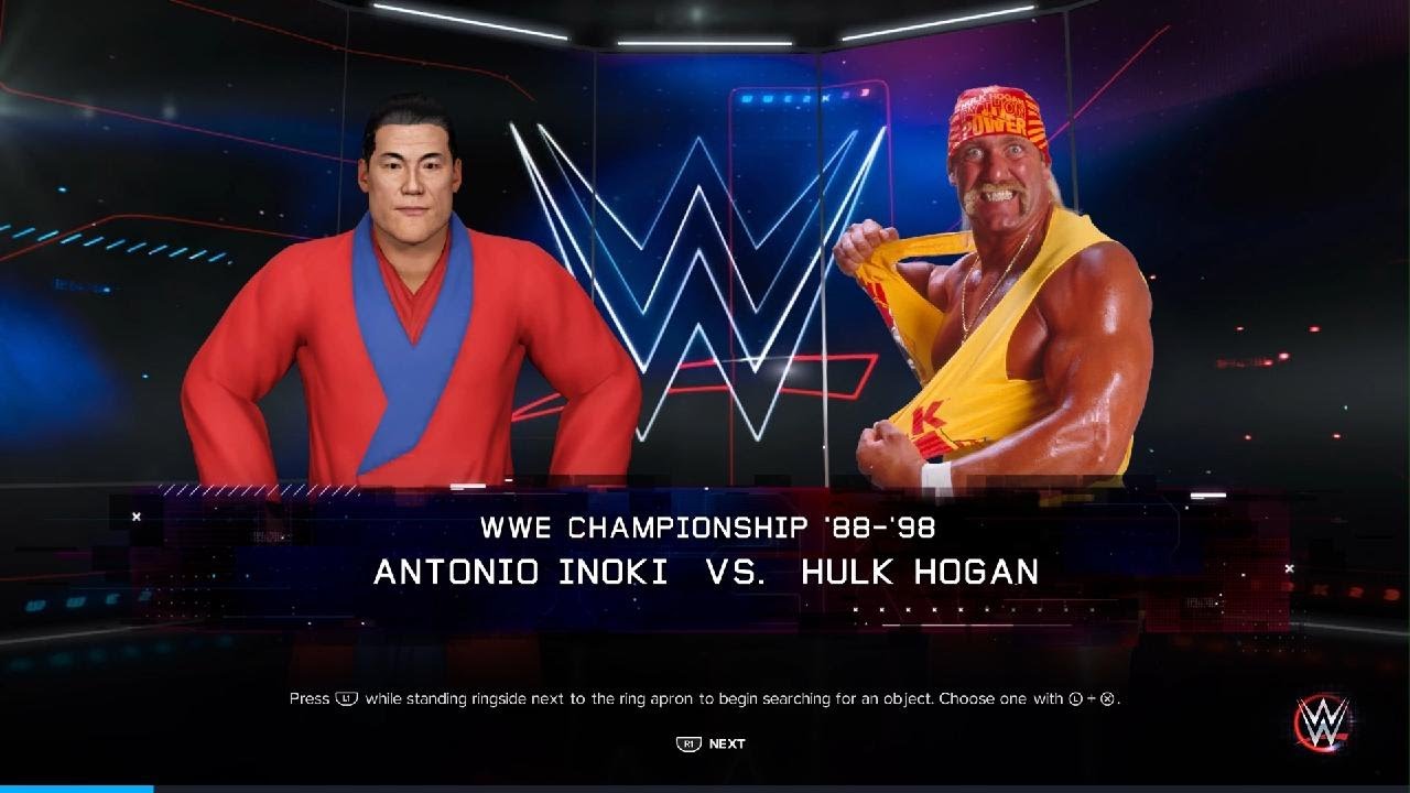 WWE 2K23 Antonio Inoki vs Hulk Hogan for the WWF Heavyweight ...