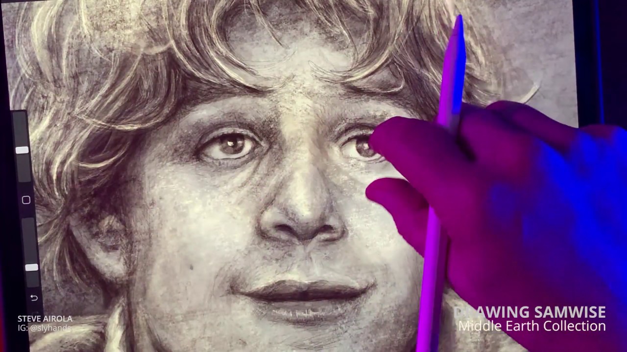 Drawing Samwise Gamgee (Lord of the Rings) - YouTube