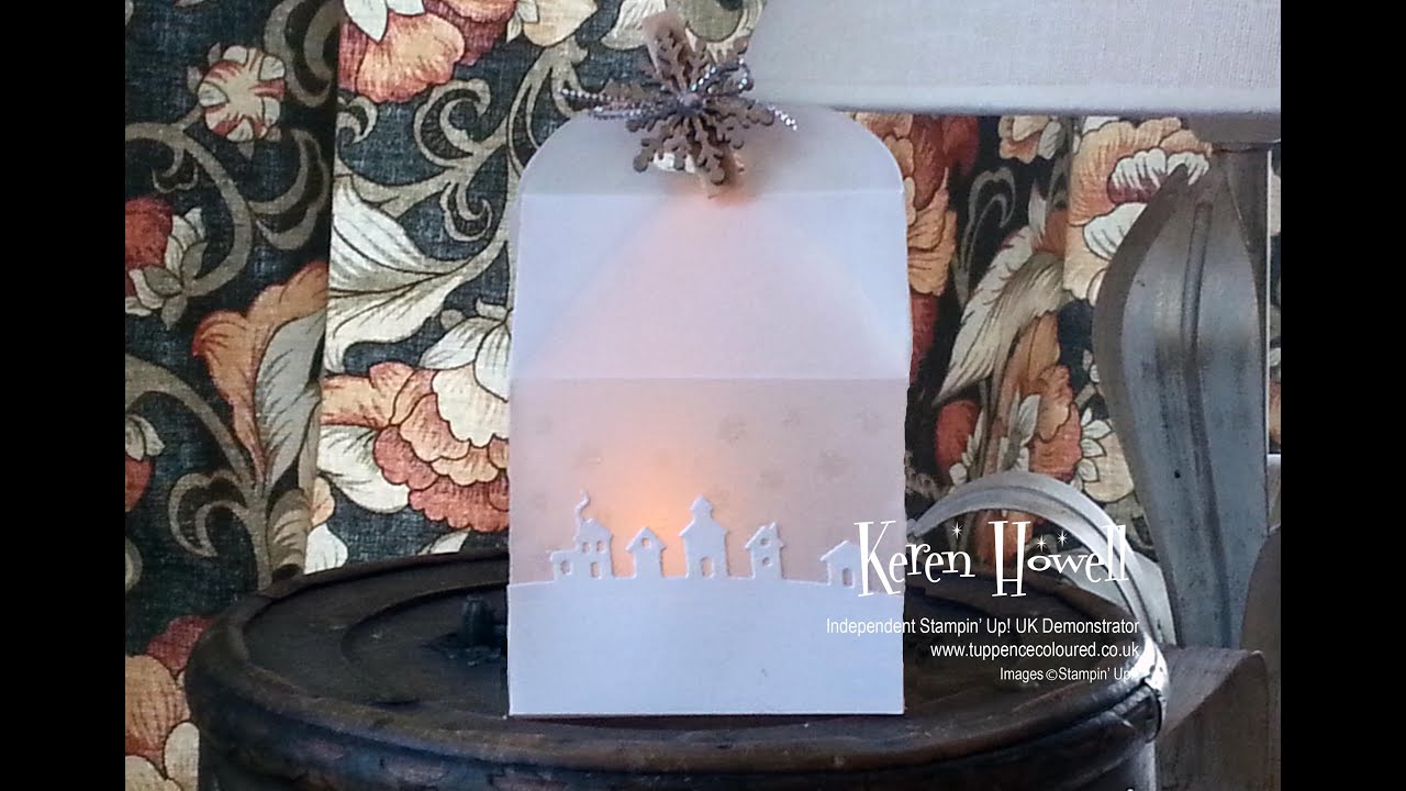 Stampin' Up! Baker's Box Luminary - YouTube
