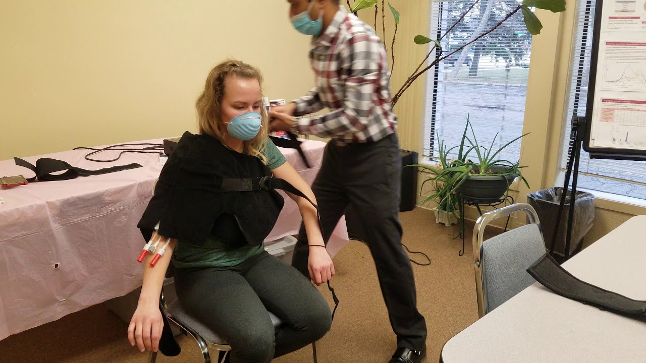 Shoulder Immobilizer with ice machine - YouTube