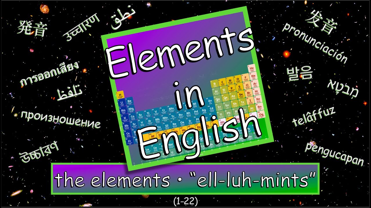 How to Pronounce the Elements in English 🔬 | Learn Element Names with ...