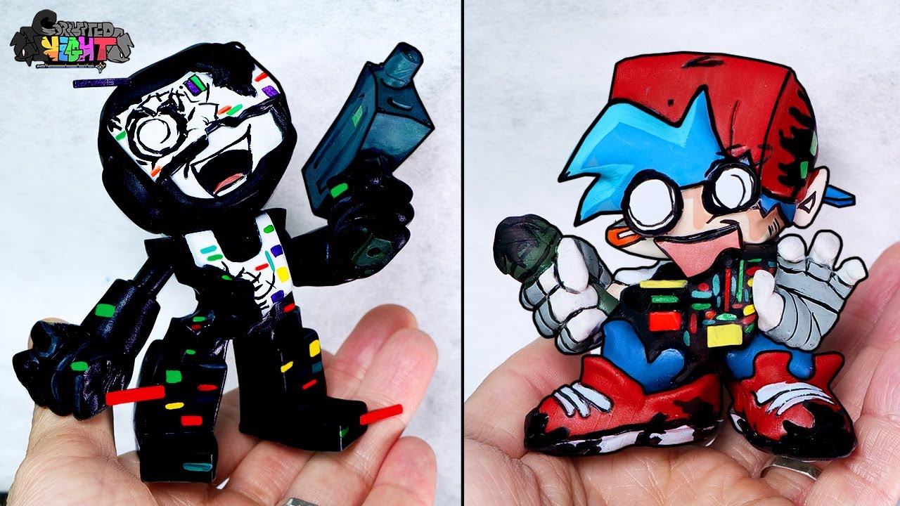 [FNF] Making Corrupted Tankman & BF Sculptures Timelapse [Corrupted ...