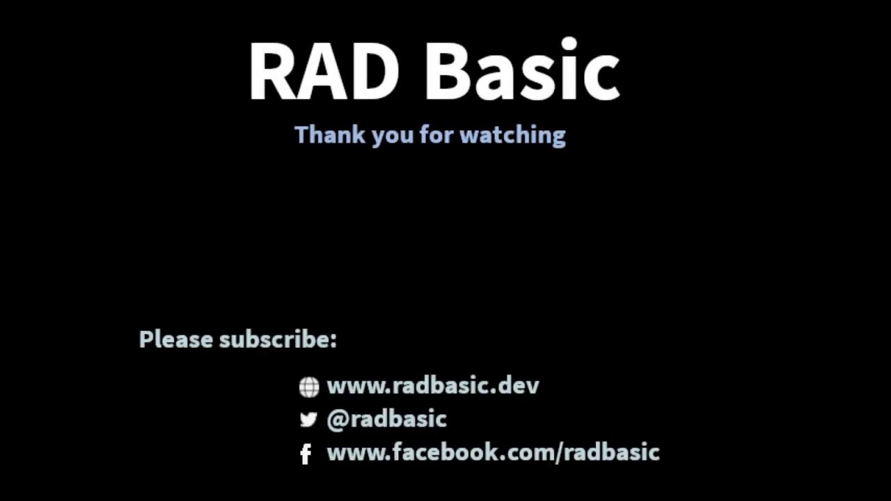 First video of prototype RAD Basic - YouTube