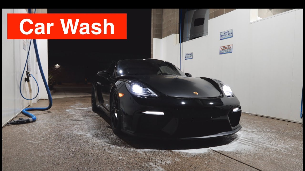 Taking the Porsche GT4 for a Car Wash! - YouTube