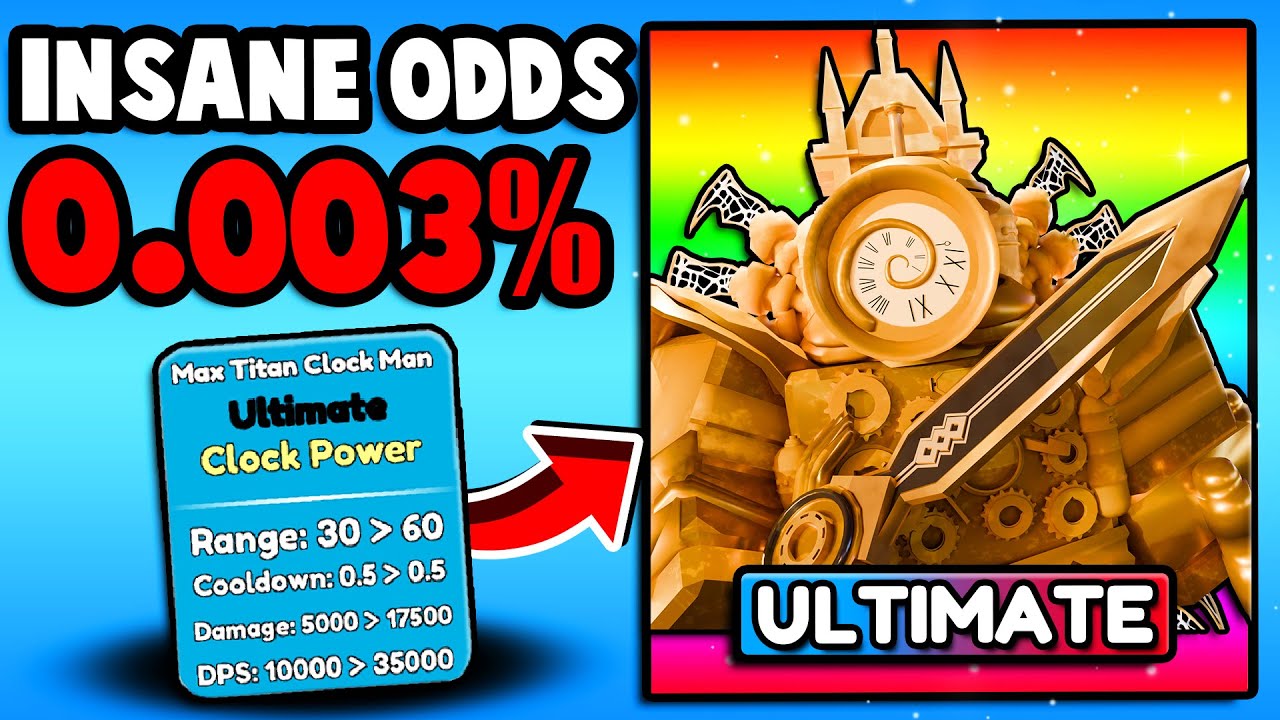 THE 0.003% ULTIMATE MAX TITAN CLOCKMAN HAS OP ABILITYS! (BD2) - YouTube