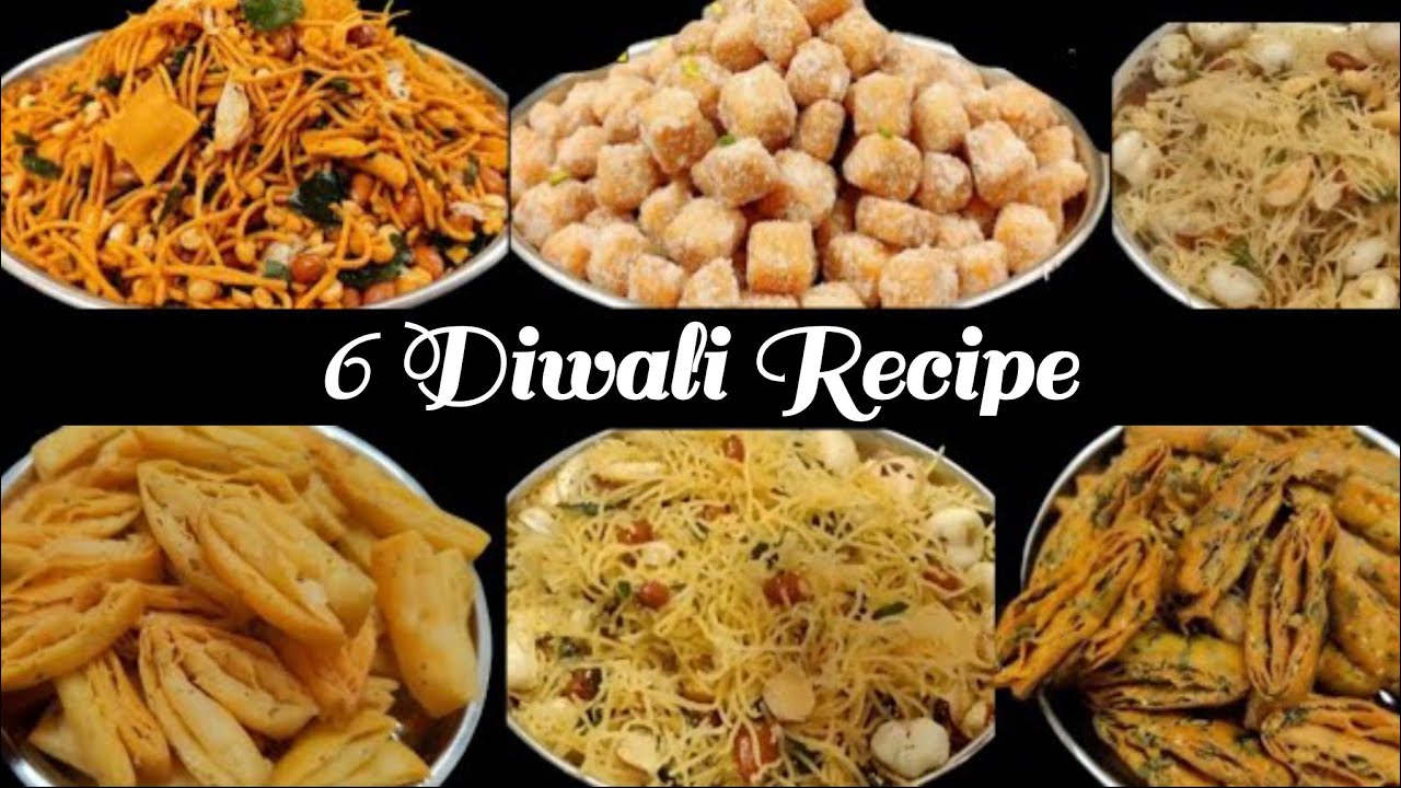 6 Quick & Easy Diwali Snacks Recipes in 30 Minutes | 6 Easy Diwali ...