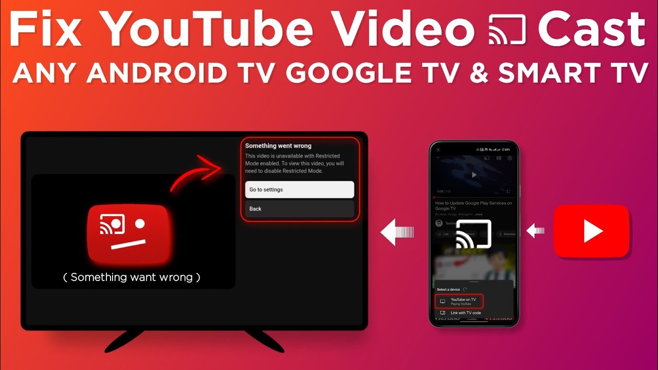 Fix YouTube Cast Problem on Any Android TV Google TV & Smart TV - YouTube