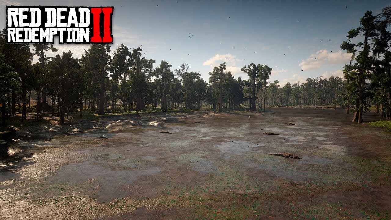 Exploring swamp rivers with "No Water" Mod | RDR2 - YouTube
