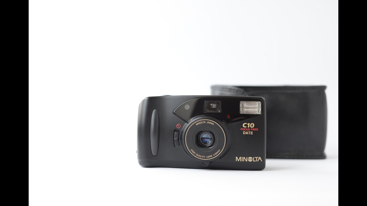 Minolta C10 QuartzDate camera 35mm film - YouTube