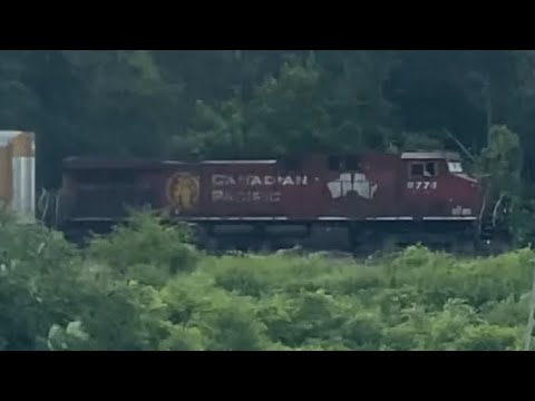 July 16, 2025 CPKC 230 3 units KCS Leadr 2 CP CP SD70ACU unit CPKC 106 ...