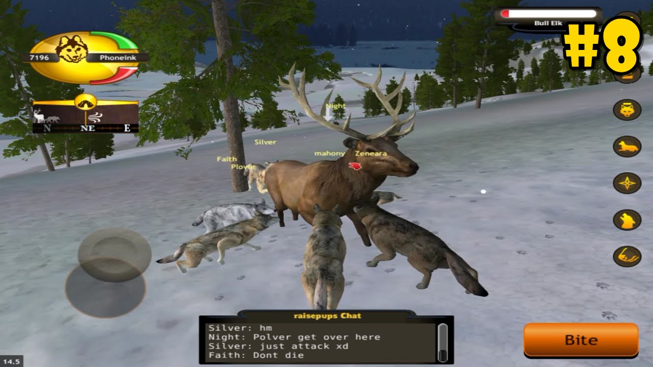 WolfQuest 2.7.2p6 Multiplayer: Raise Pups -Hunting Bull Elk- Android ...