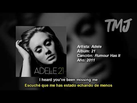 Letra Traducida Rumour Has It de Adele