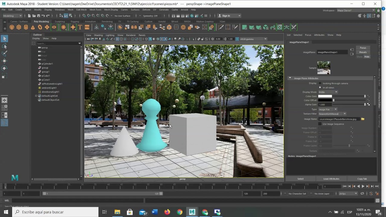 Sesión 13 de noviembre Image Plane Maya - YouTube