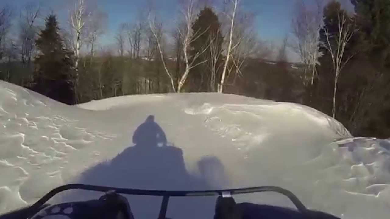 ATV Snow Tracks in Canada: the sky is the limit !!! - YouTube