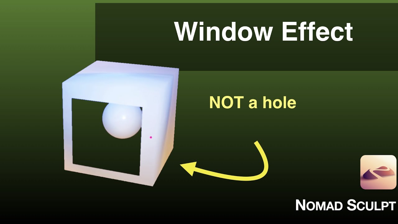 See-through Window Illusion | Nomad Sculpt + Sketchfab upload | 3D iPad ...