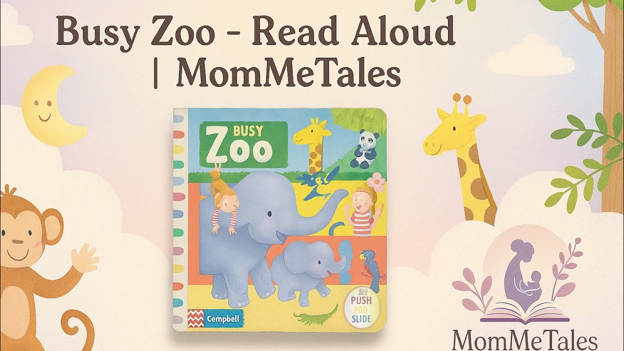 Busy Zoo | Push Pull Slide book | Campbell book | Read Aloud Book ...