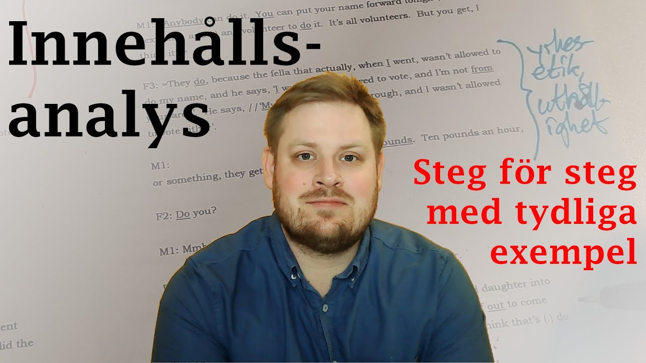 Introduktion till innehållsanalys - YouTube