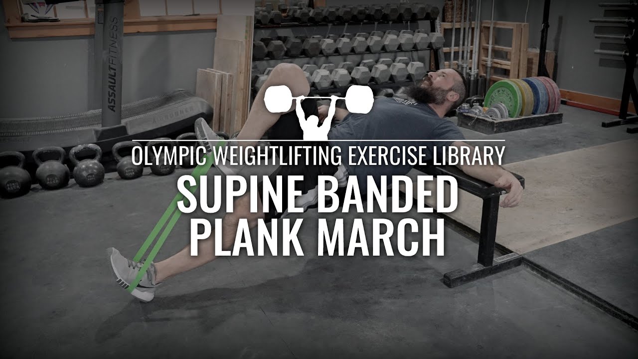 Supine Banded Plank March | Olympic Weightlifting Exercise Library ...