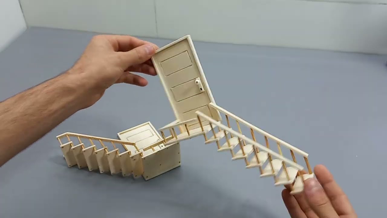 Miniature Architecture Made of Wood Handmade DIY {Woodilab} - YouTube