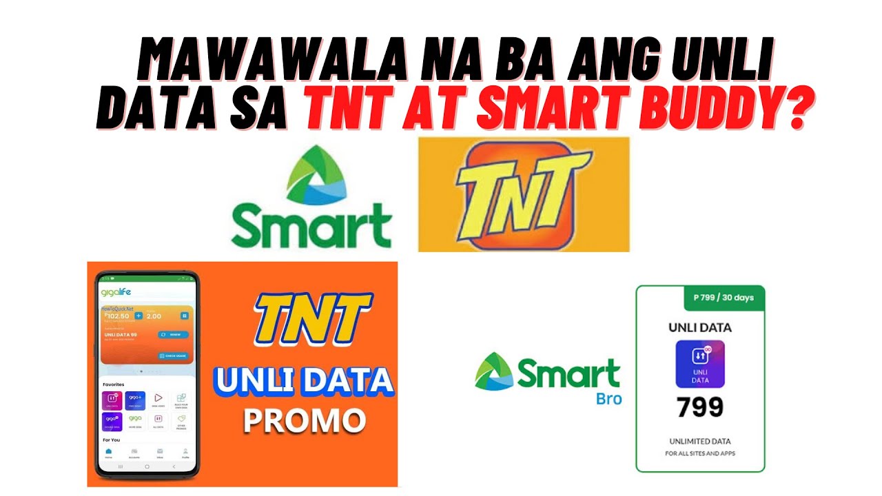UNLI DATA NO MORE NA BA KAY SMART AT TNT? - YouTube
