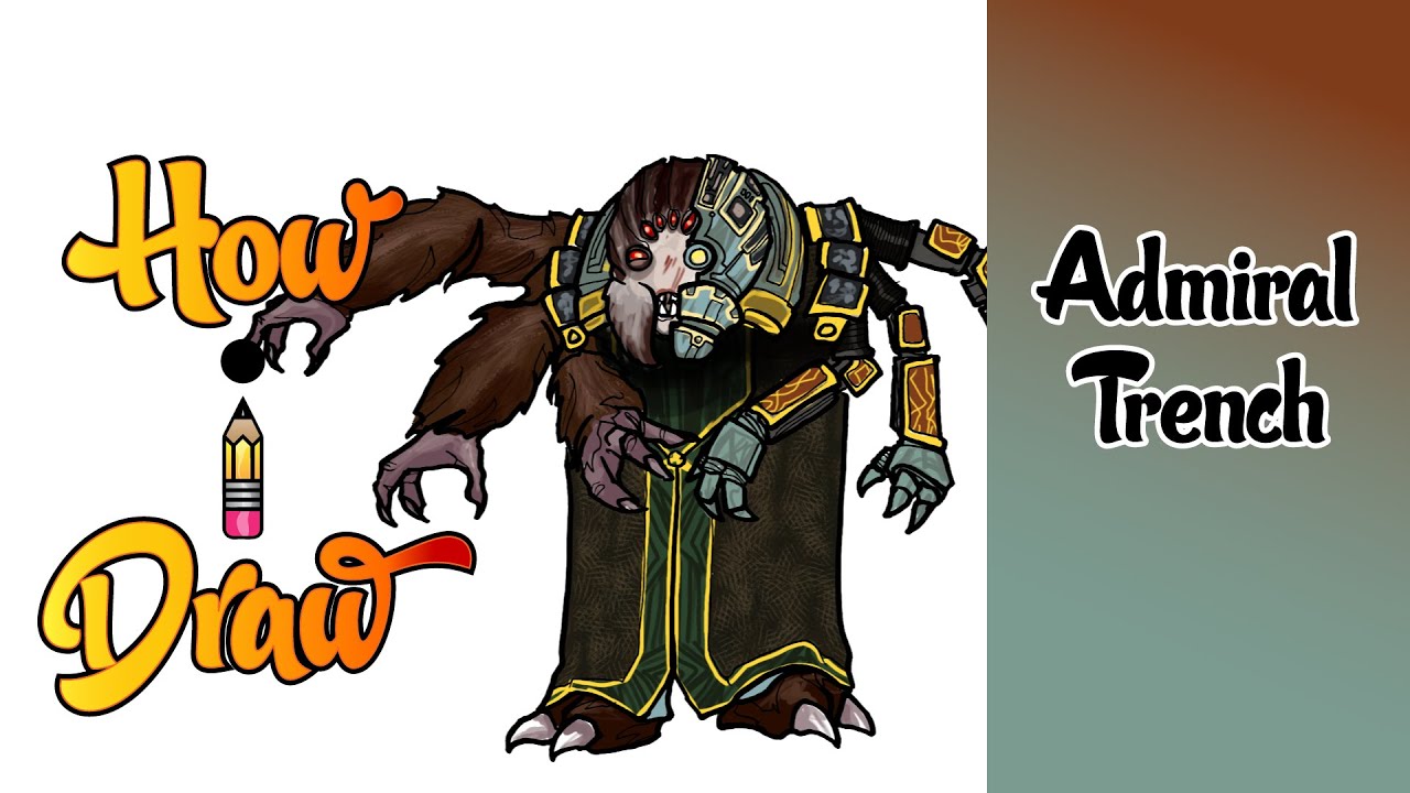 How I Draw ADMIRAL TRENCH from STAR WARS THE CLONE WARS - YouTube