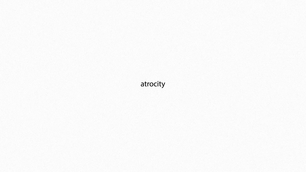 Atrocity PRONUNCIATION YouTube atrocity-pronunciation-youtube