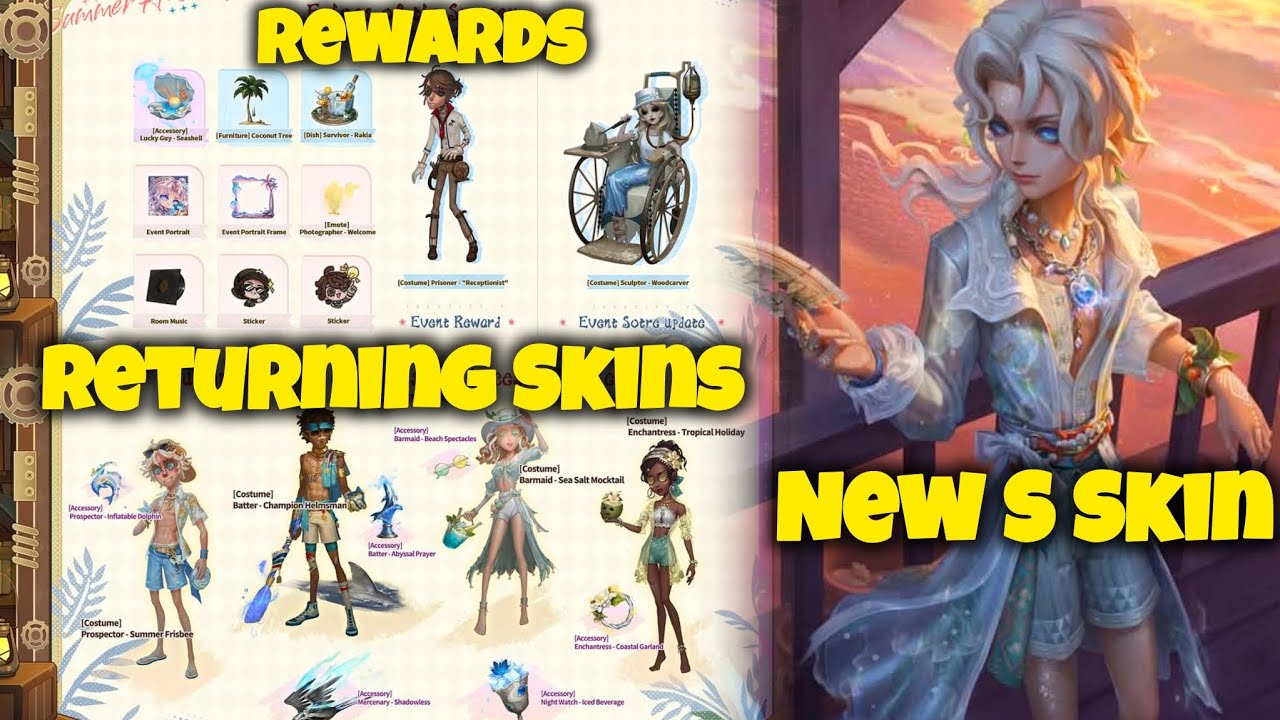 SUMMER EVENT S skin Joseph, Returning Skins Barmaid, Batter, Prospector ...