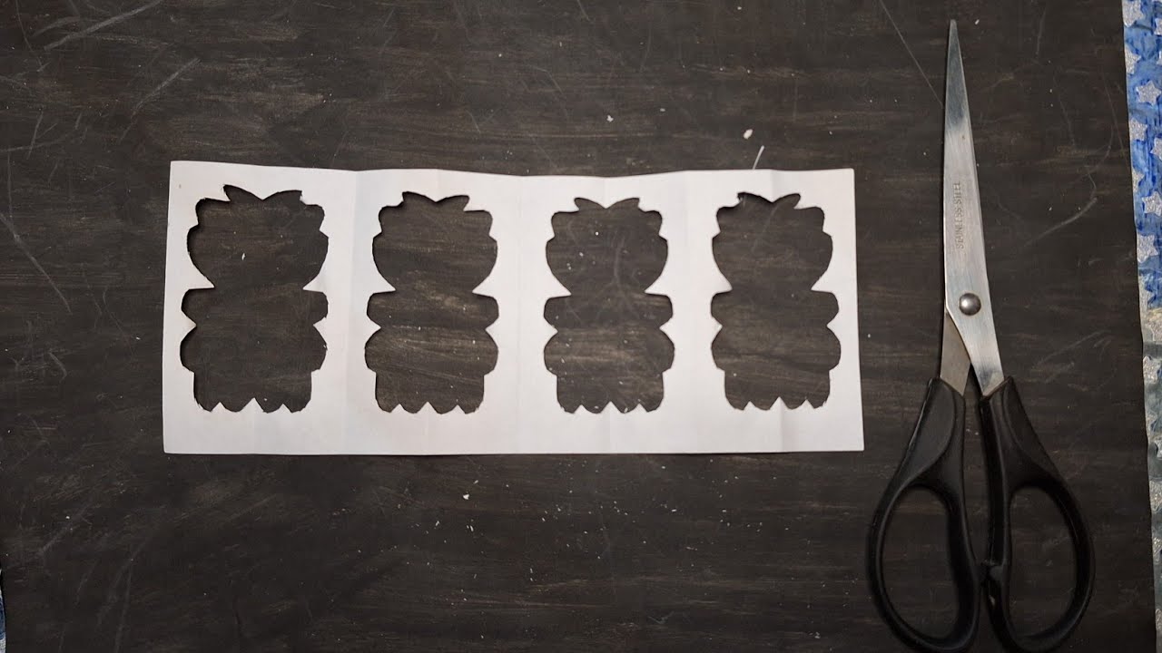 how to make beautiful paper design for kids easy to cut|step by step ...