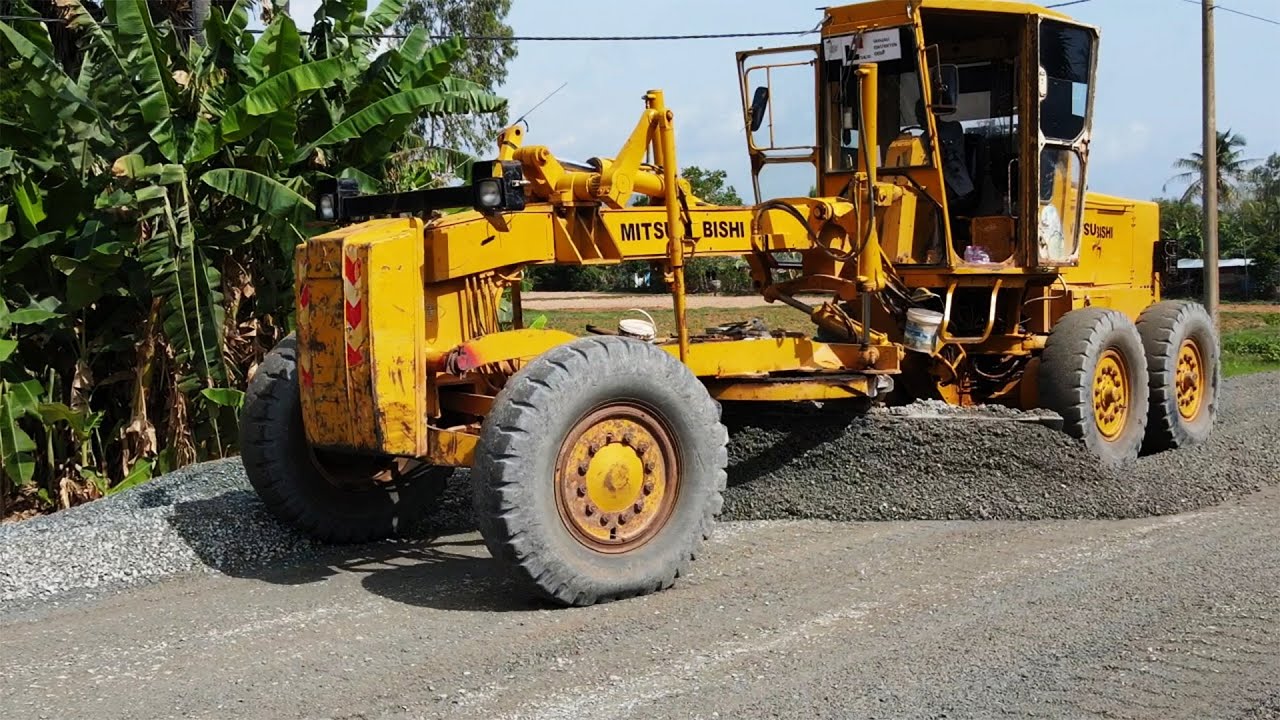 Best Machines Motor Grader Building Road Foundation, Amazing Skill ...