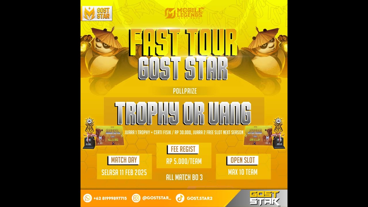 GRAND FINAL FAST TOUR GOST STAR SEASON 4, NICE TRY GANG VS BLUE ...