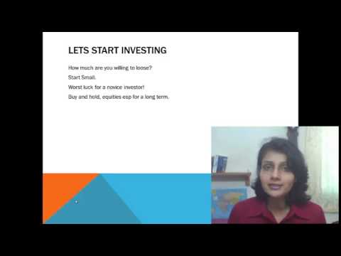 Investment Basics Lets Invest Series Video 1 by Tanuja Yadav CFA - YouTube