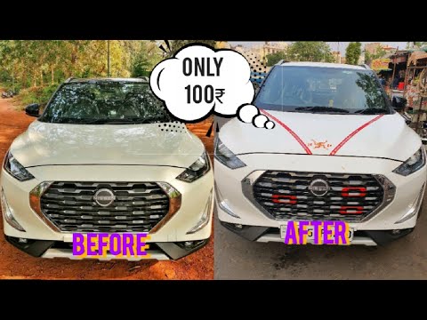 NISSAN MAGNITE FRONT GRILL MODIFICATION - YouTube